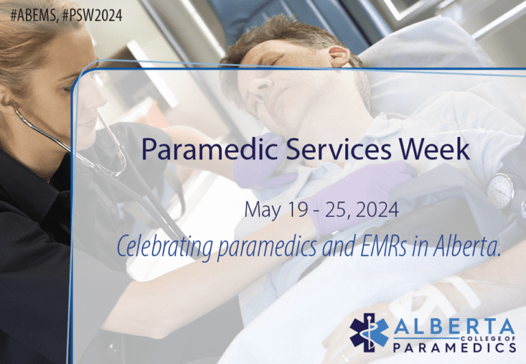 Paramedic Services Week – Alberta College of Paramedics