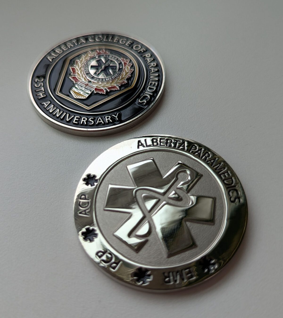 25th Anniversary Challenge Coin – Alberta College of Paramedics